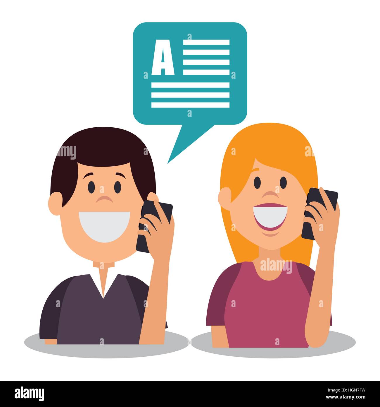 People communicating concept icon vector illustration design Stock ...