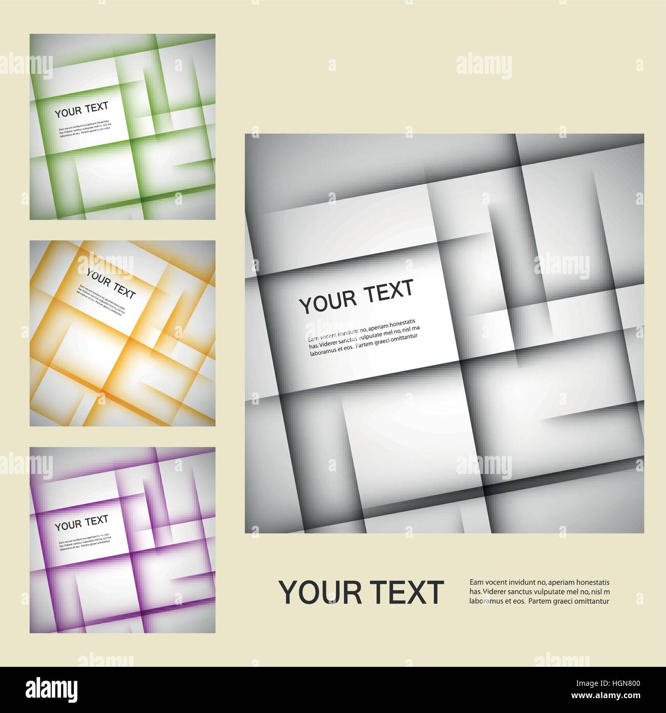 Vector set color line elements Stock Vector Image & Art - Alamy