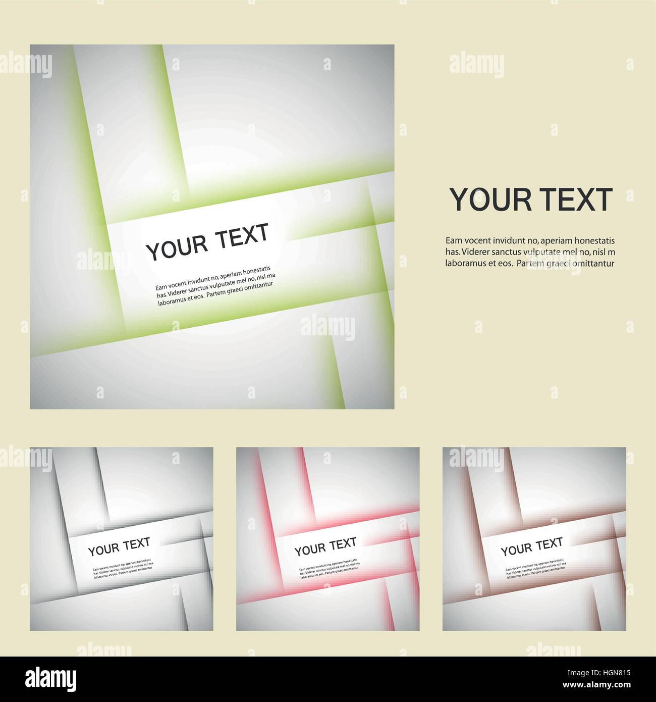 Vector set color line elements Stock Vector Image & Art - Alamy