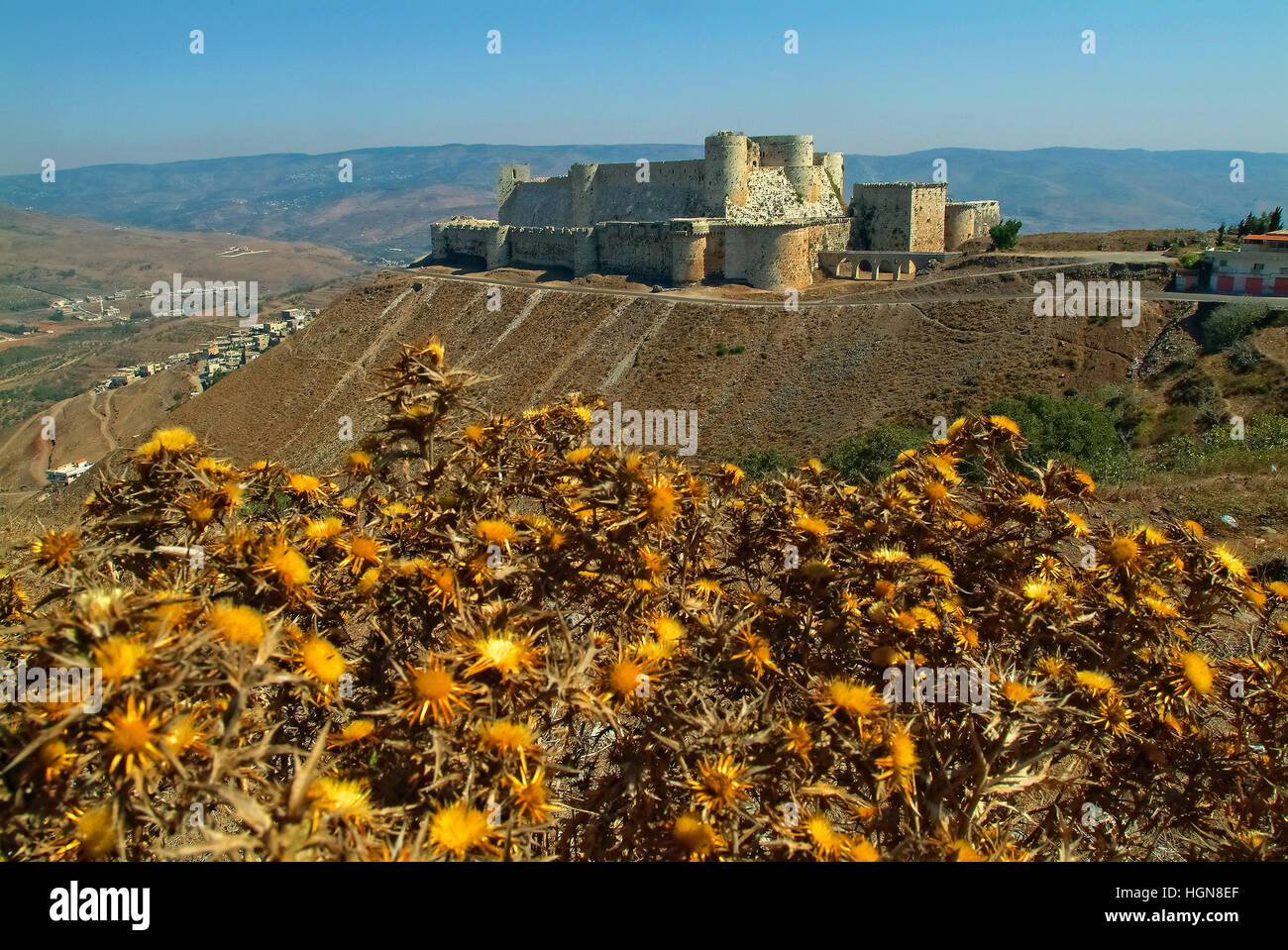 Krak des chevaliers krak of the horseman room hi-res stock photography ...