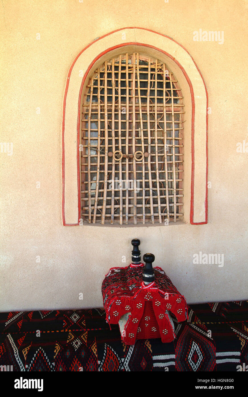 Syria bagdada Cafè a saddle camel Bedouin Stock Photo - Alamy