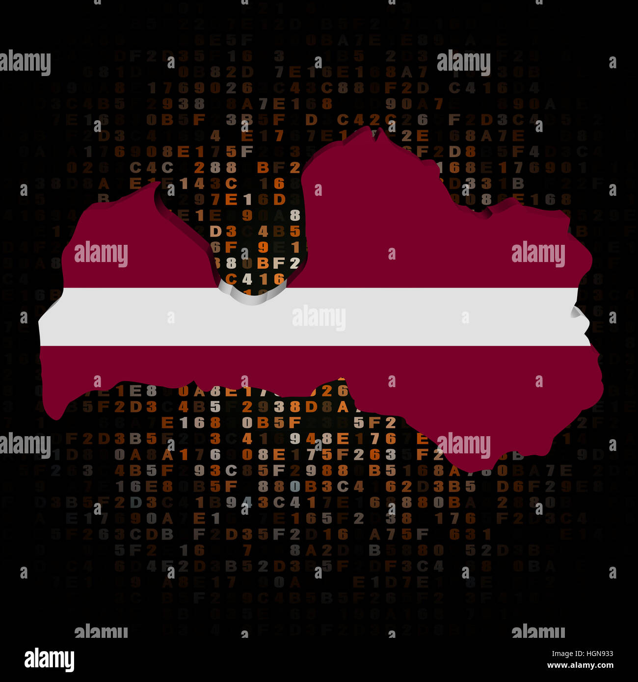 Latvia map hi-res stock photography and images - Alamy