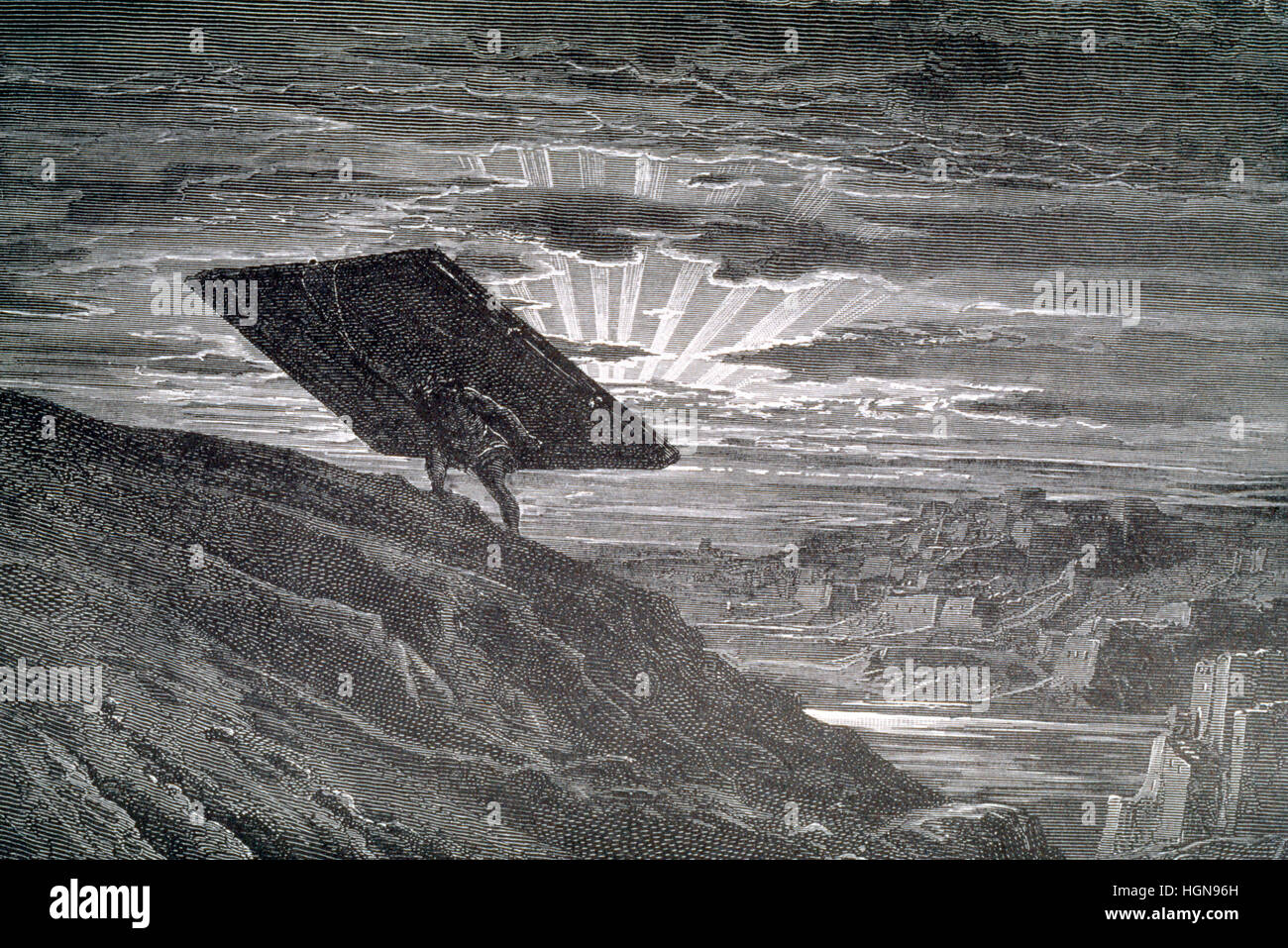 Samson Lifts The Gates Of Gaza By Gustave Dore 1800's (Judges16:3) from ...