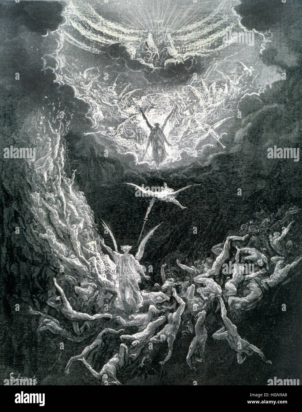 Illustration Of The Last Judgement By Dore 1800's (Revelation 20:12 ...