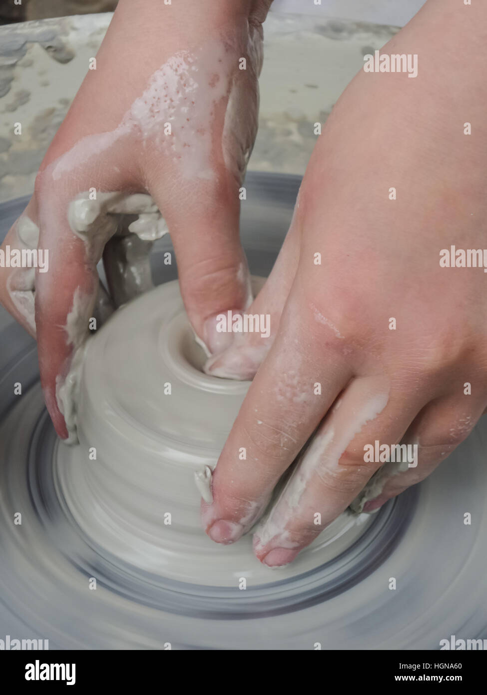Pottery is handmade Stock Photo - Alamy