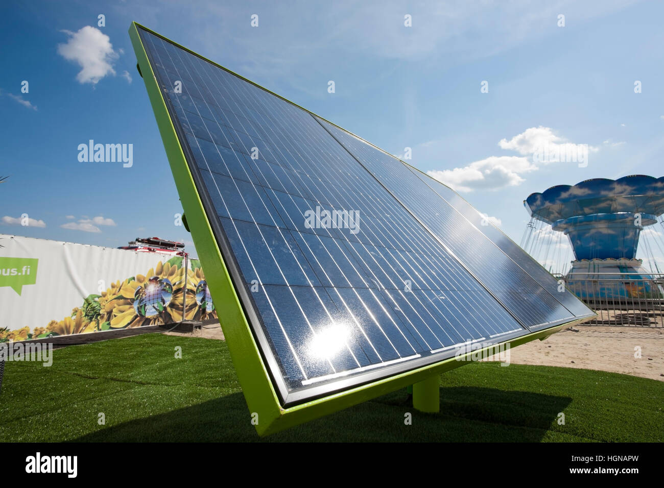 solar panels for electricity production, Lappeenranta Finland Stock ...