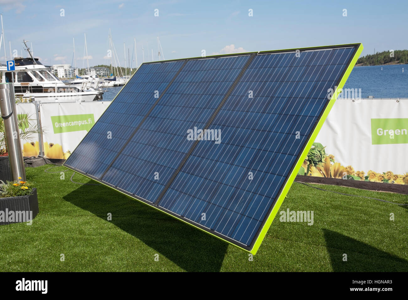 solar panels for electricity production, Lappeenranta Finland Stock ...