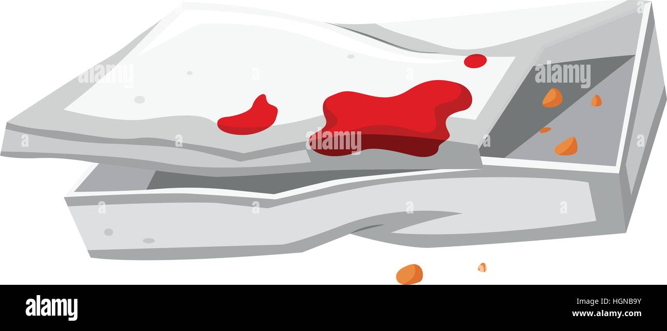 Dirty box on the floor illustration Stock Vector Image & Art - Alamy