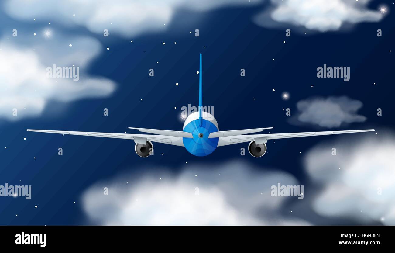 Back of aeroplane Stock Vector Images - Alamy