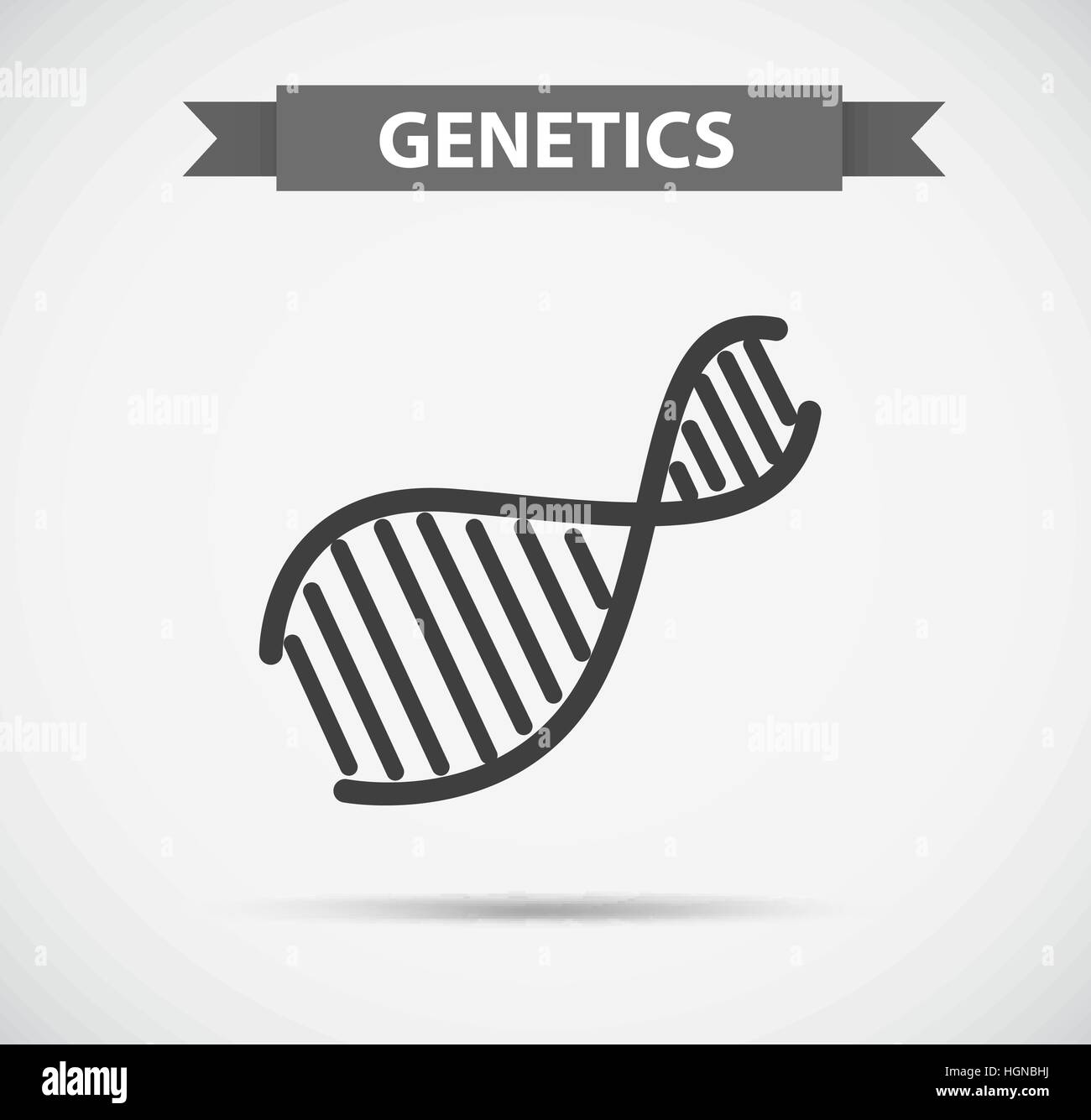 Icon design with genetics symbol illustration Stock Vector Image & Art ...