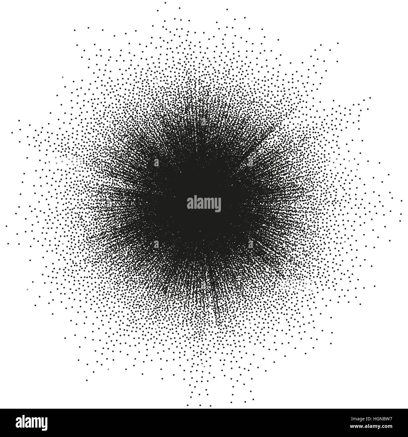 Engraving stippling burst. EPS 10 Stock Vector Image & Art - Alamy
