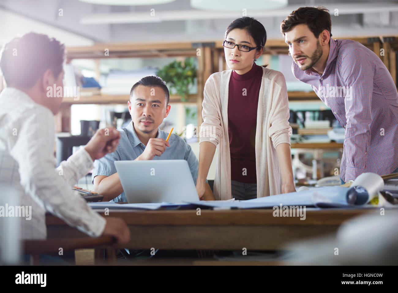 Architects talking in the office Stock Photo - Alamy