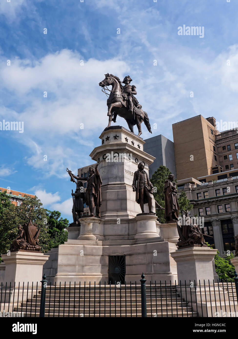 The Monumental Statue of George Washington on the outskirts of ...