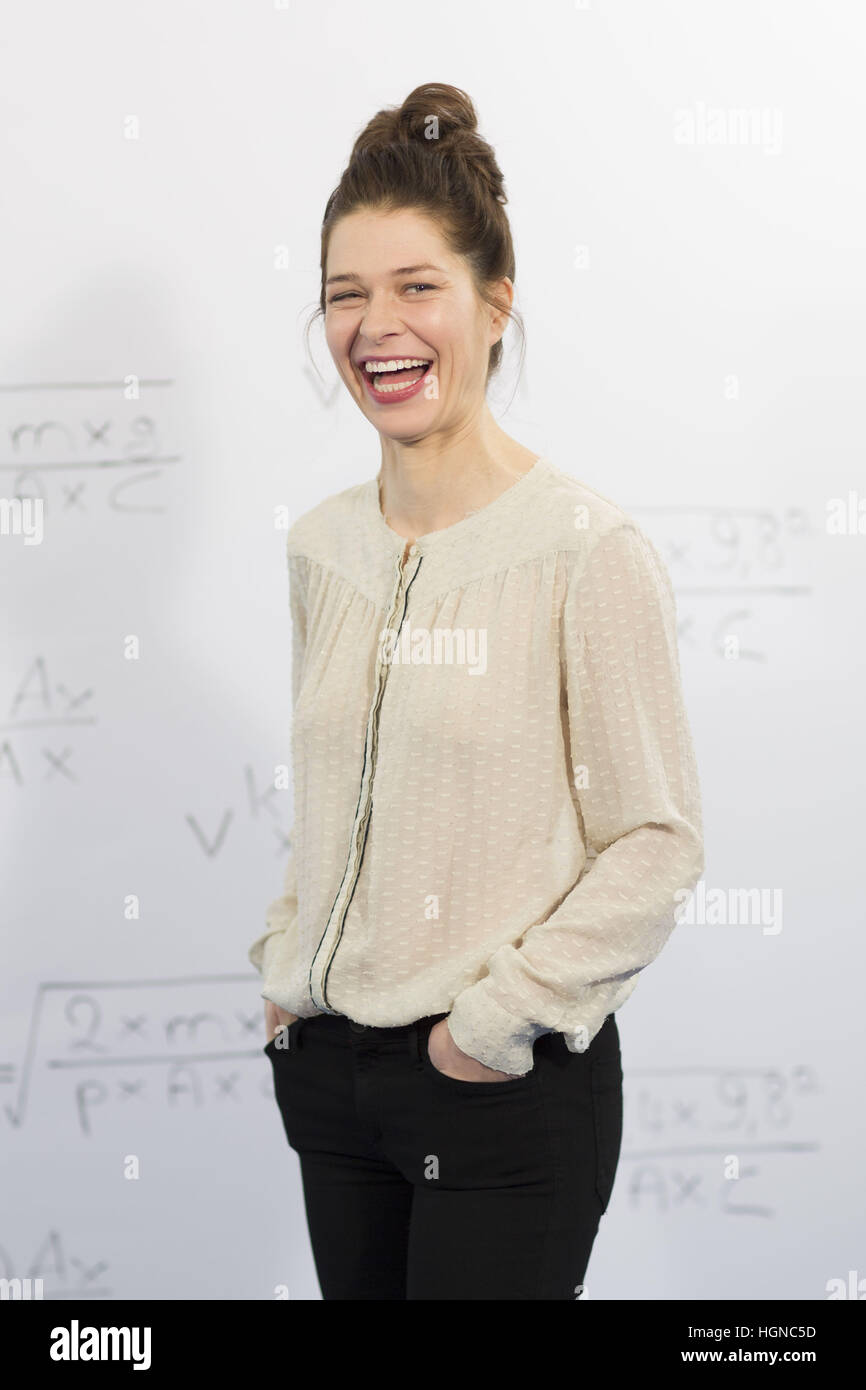 Actors promoting the new Series "Frau Temme sucht das Glueck" at Side ...