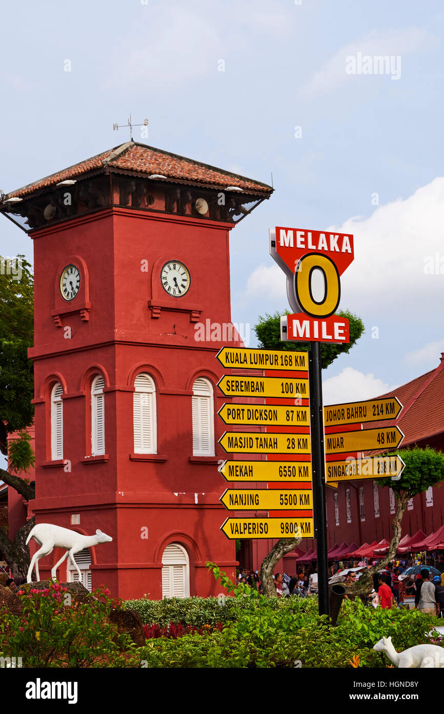 Malaysia, Malacca state, Malacca, Unesco Wold Heritage, City square and ...