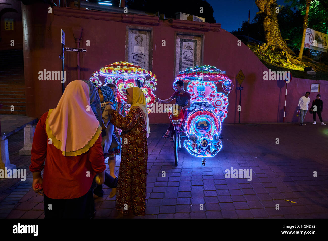 Malaysia, Malacca state, Malacca, Unesco Wold Heritage, City square ...