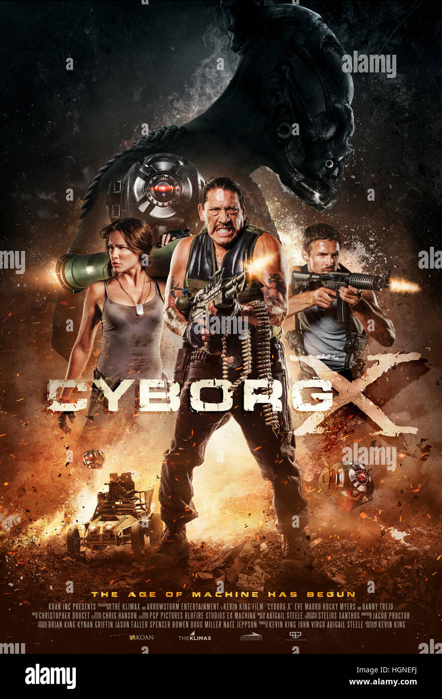 CYBORG X, poster, from left: Eve Mauro, Danny Trejo, Rocky Myers, 2016 ...