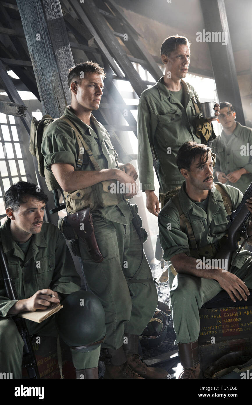HACKSAW RIDGE, from left: Jacob Warner, Luke Bracey, Goran D. Kleut ...