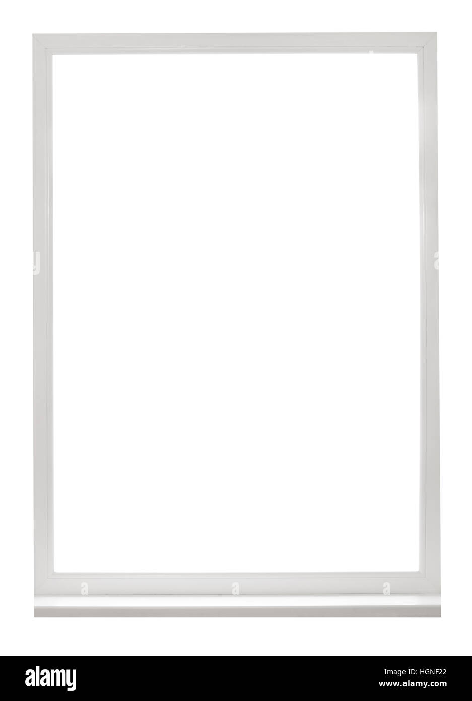 Frame of white plastic window isolated on white background Stock Photo ...