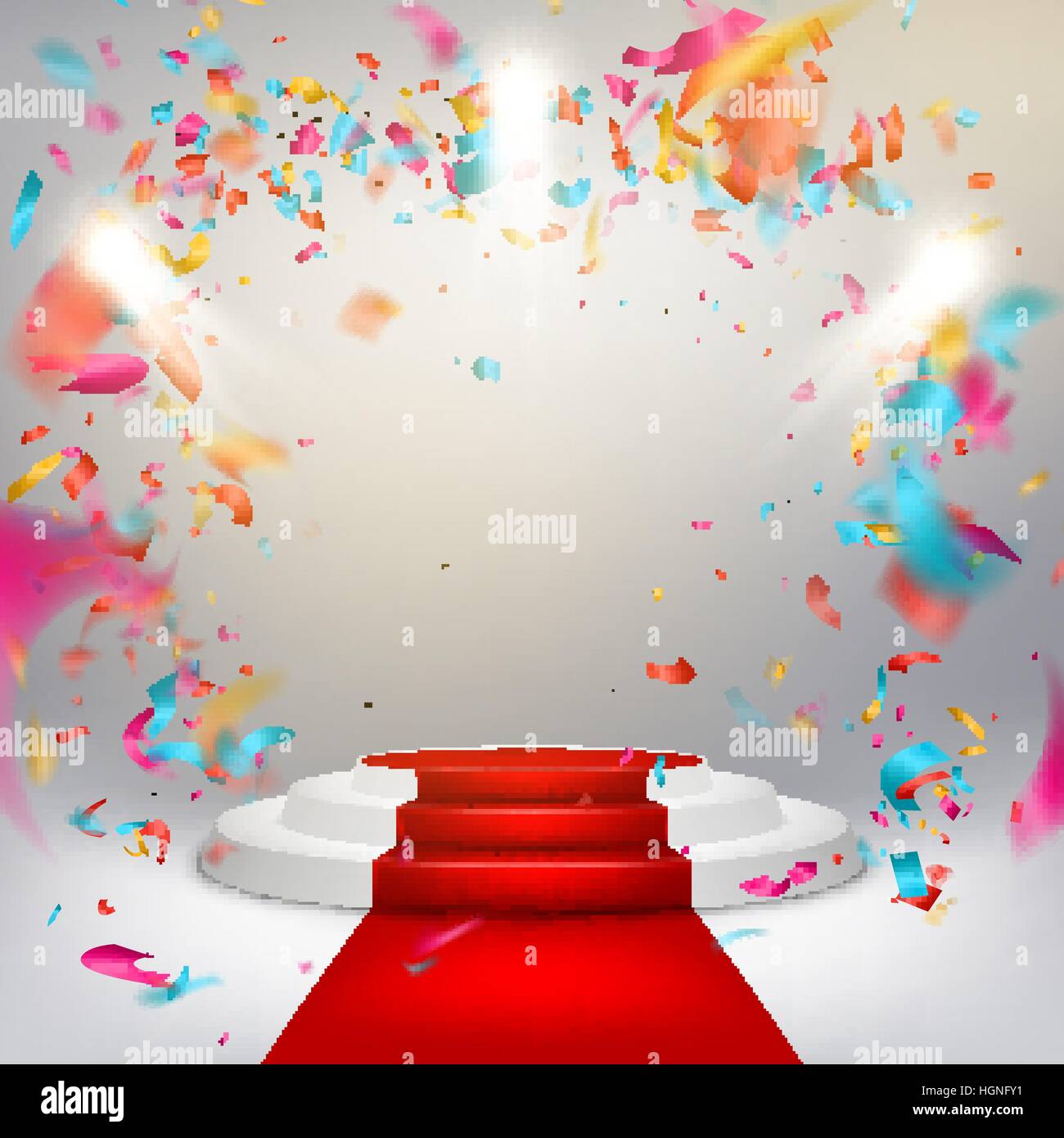 Podium spotlight show red Stock Vector Images - Alamy