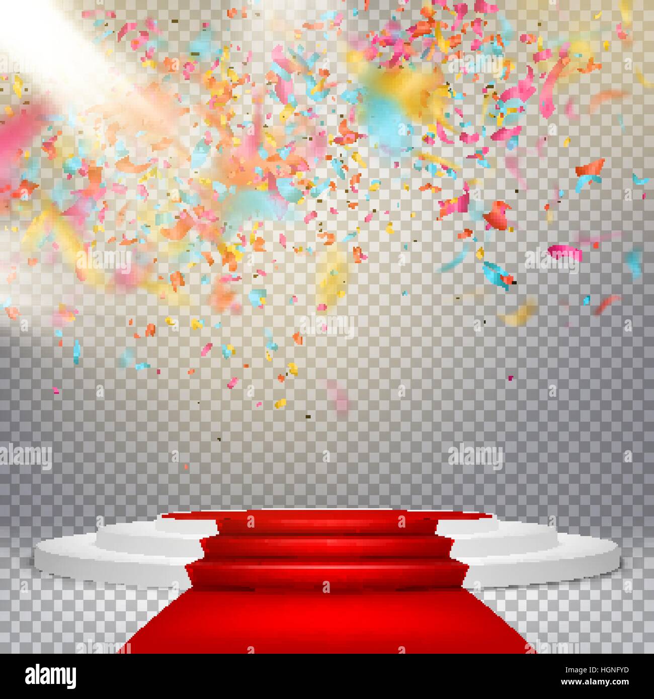 Trophy on podium Stock Vector Images - Alamy