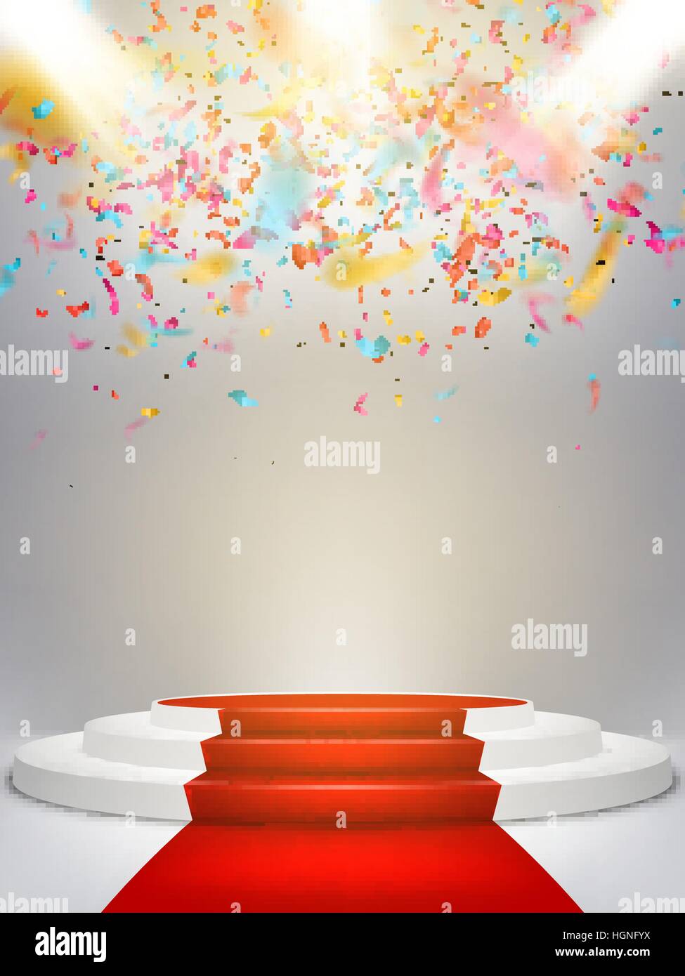 Blank white cylinder podium Stock Vector Images - Alamy