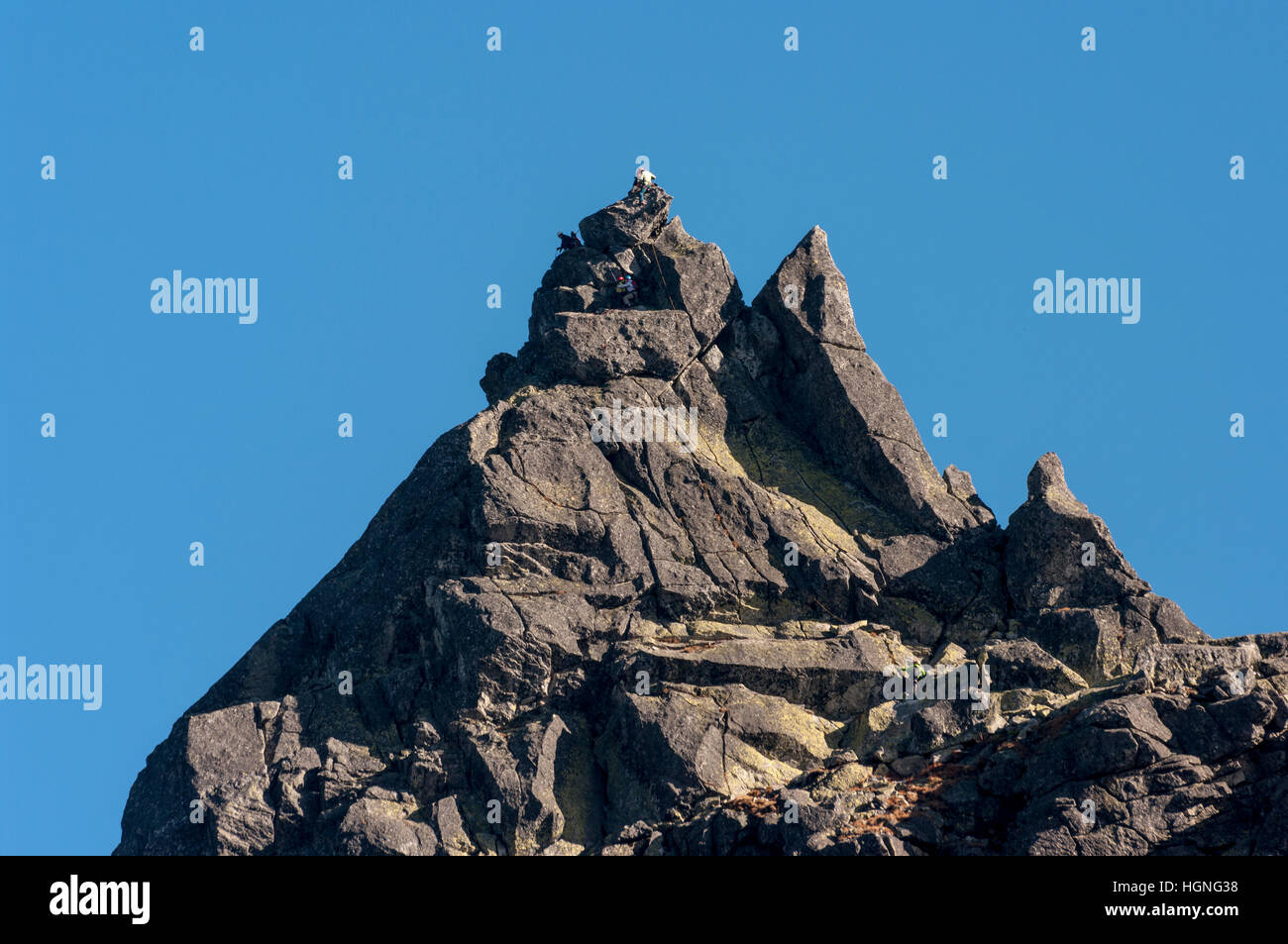 A view of the summit of the Mnich in the High Tatras Stock Photo - Alamy
