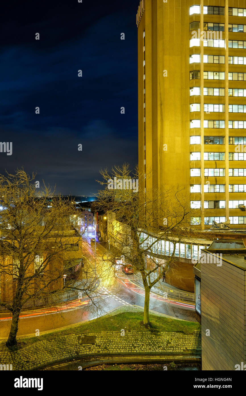 The Guild Tower office building is attached to Preston Guild Hall and ...