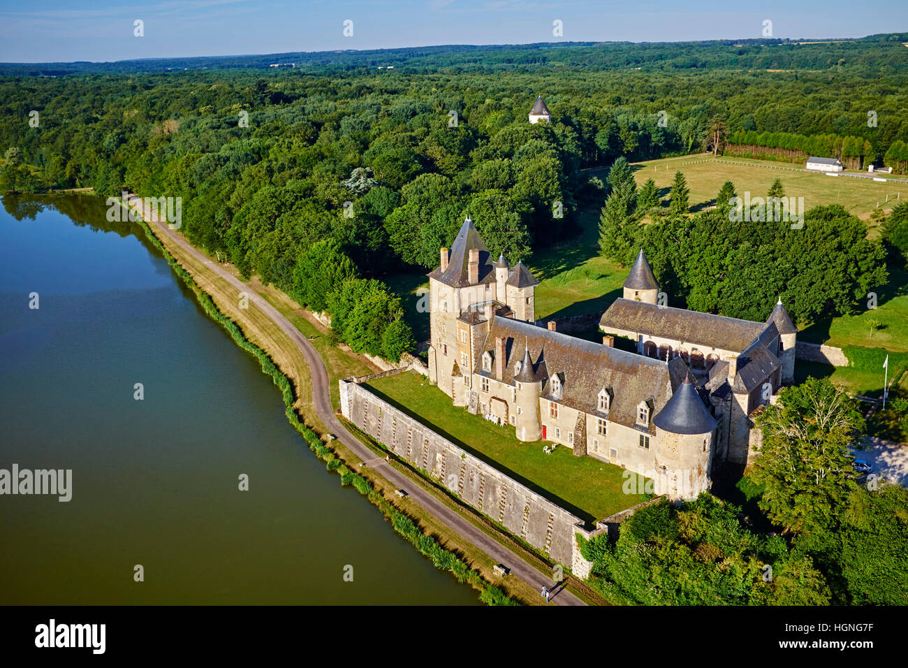 France, Cher (18), Berry, the Jacques Coeur road, Chateau de la La ...