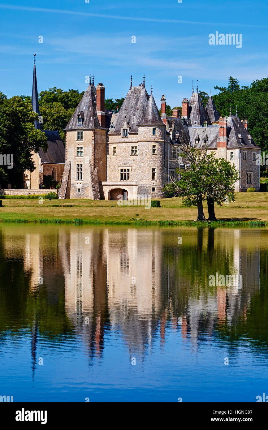 France, Cher (18), Berry, the Jacques Coeur road, chateau de la ...