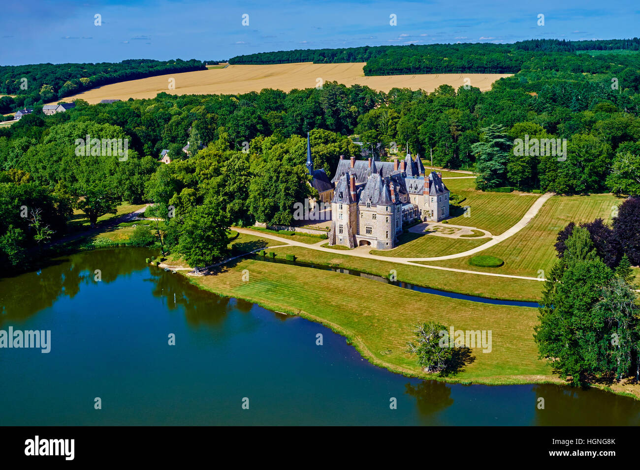 France, Cher (18), Berry, the Jacques Coeur road, chateau de la ...