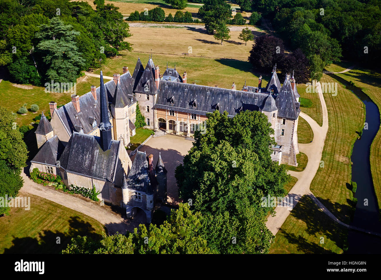 France, Cher (18), Berry, the Jacques Coeur road, chateau de la ...