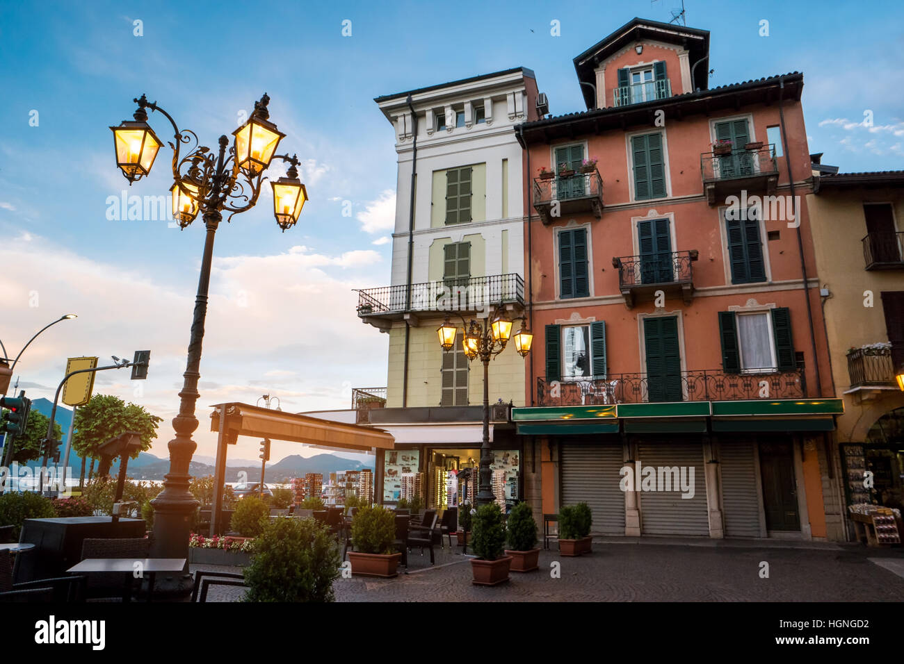 Classic town buildings and sky Stock Photo - Alamy