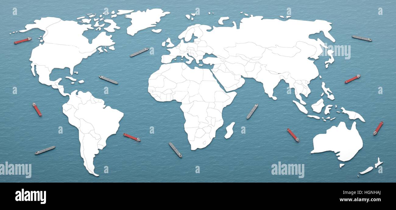 Oil distribution map hi-res stock photography and images - Alamy