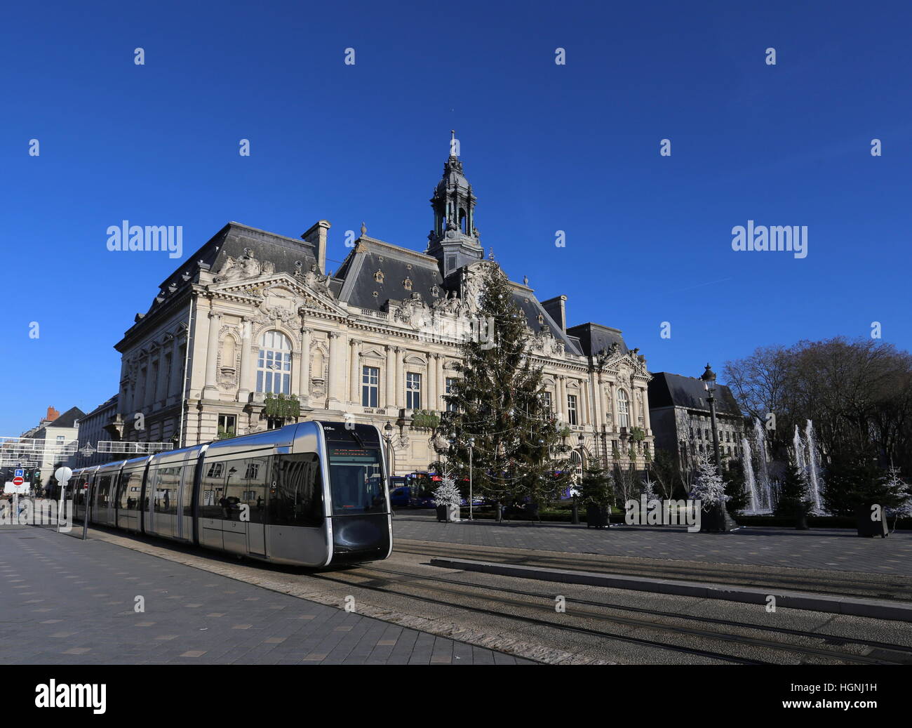 Tram passing tours city hi-res stock photography and images - Alamy