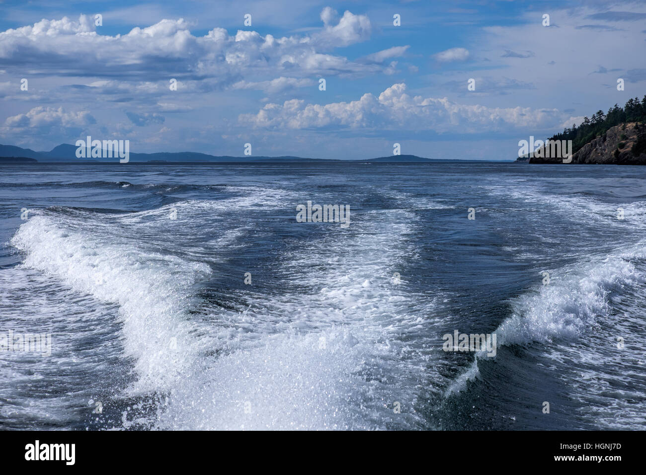 The Haro Strait separates Vancouver Island in Canada from the San Juan ...