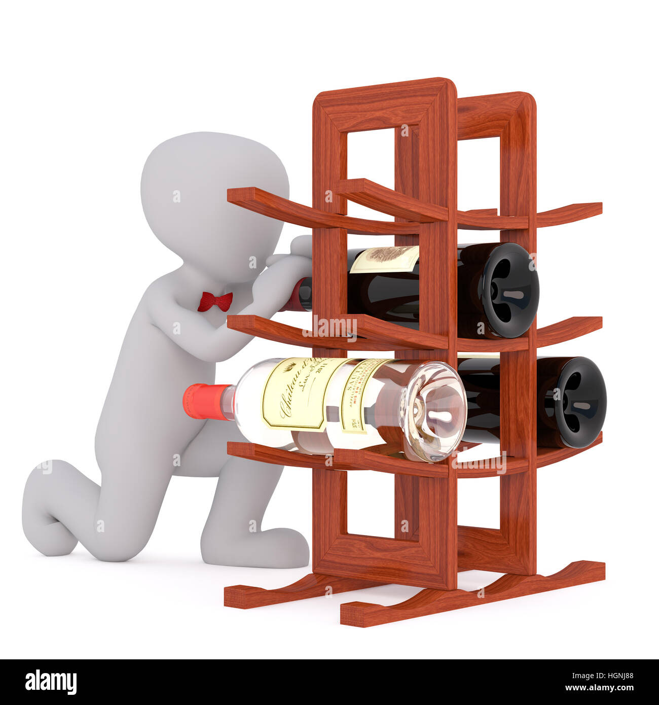 3d figure faceless cartoon man hi-res stock photography and images - Alamy