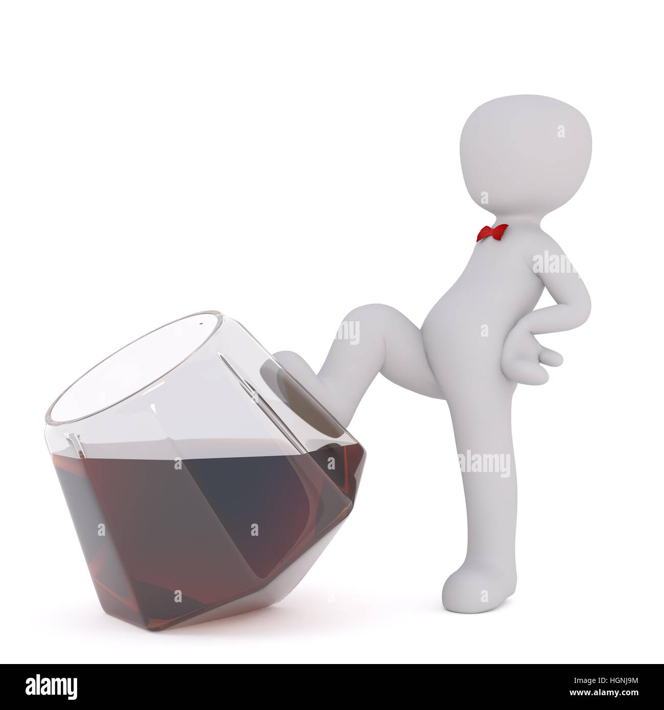 3d figure faceless cartoon man hi-res stock photography and images - Alamy