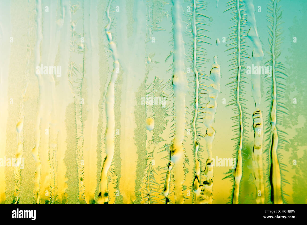 Transparent ice formations and frost on glass as background Stock Photo ...
