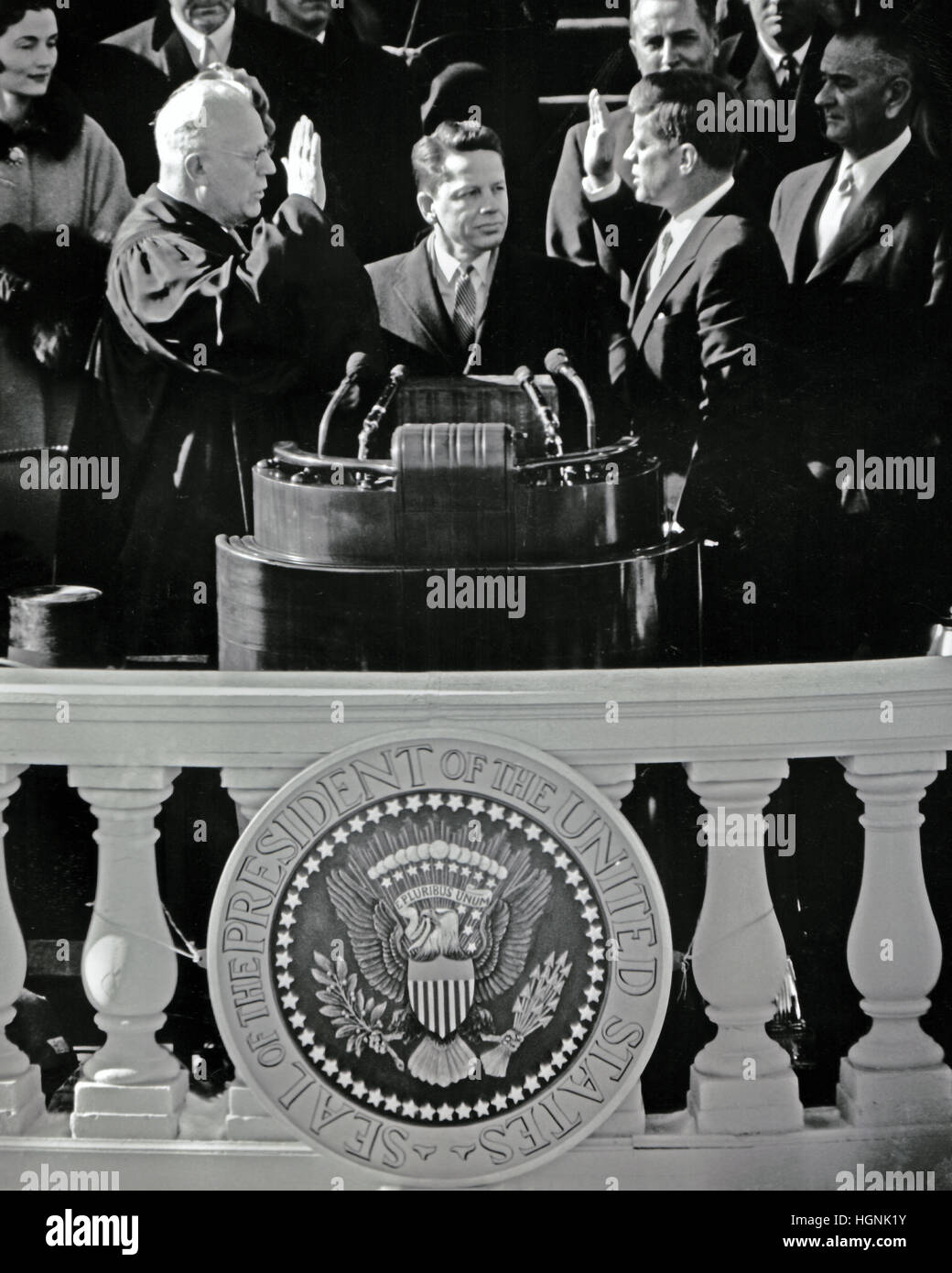 John f kennedy sworn in hi-res stock photography and images - Alamy