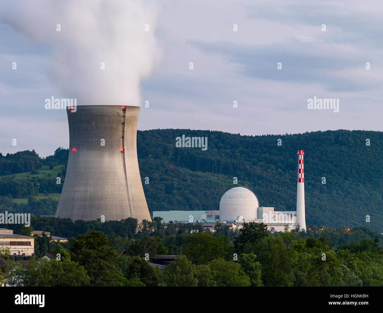 Nuclear power station in Switzerland Stock Photo - Alamy
