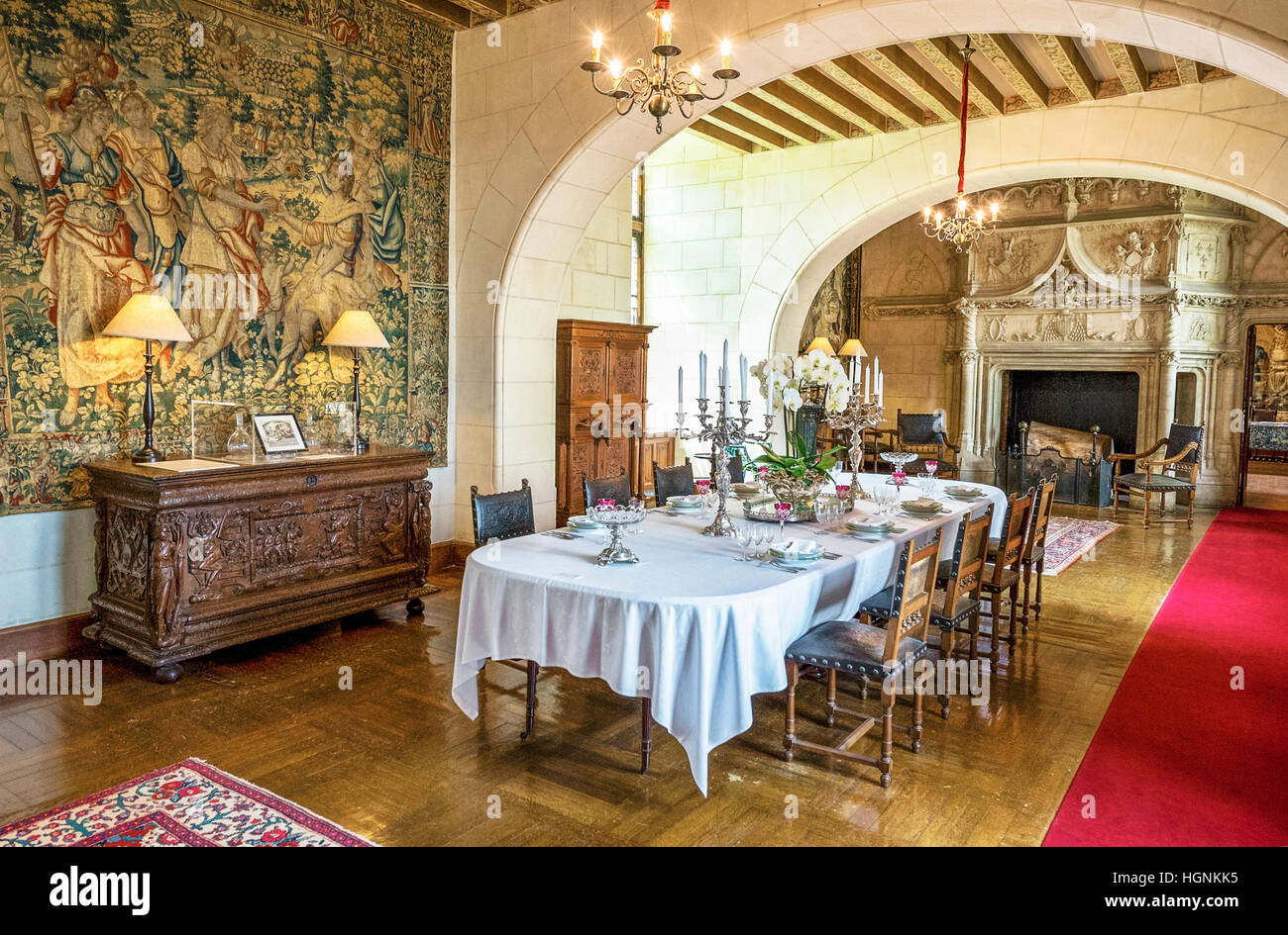 Visiting Chaumont castle Stock Photo - Alamy
