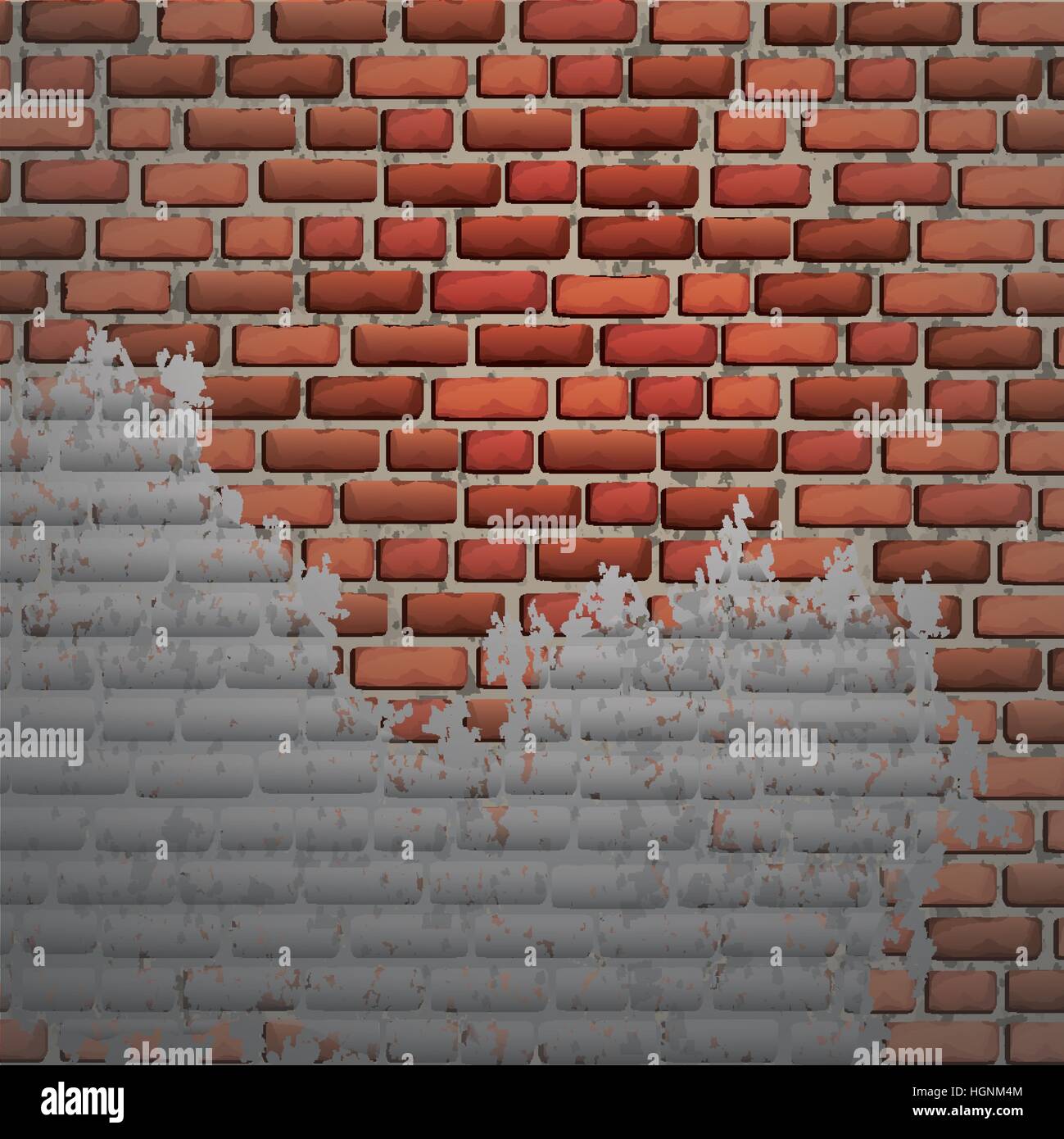 Bricks frame icon. Wall style banner card and texture theme. Isolated ...