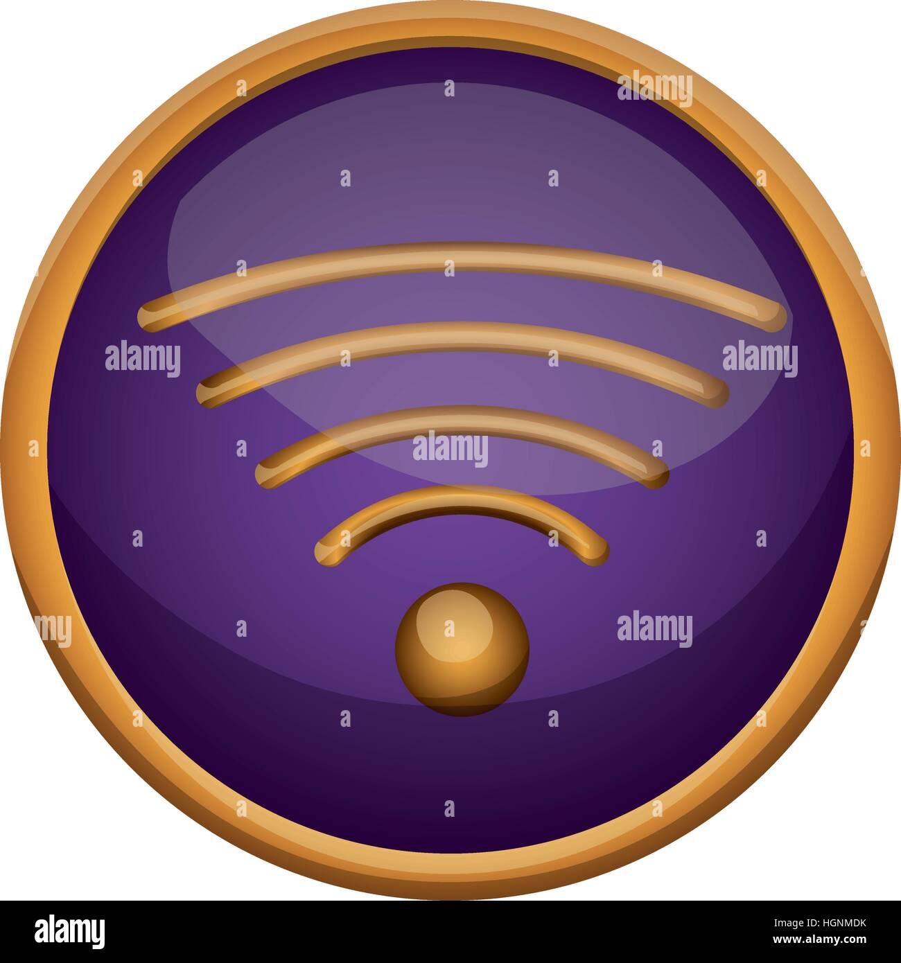 Wifi wave icon. Internet technology and communication theme. Isolated ...