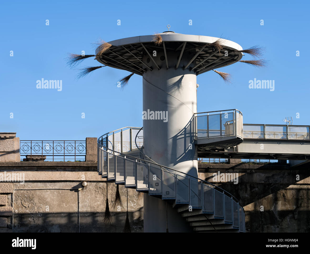 Spiral staircase, Fornovo di Taro, Italy. Modern architecture ...
