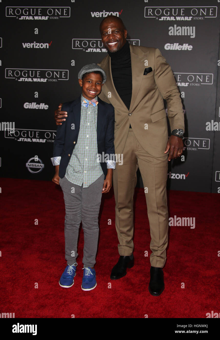 Terry Crews and Isaiah Crews attending the premiere of Walt Disney ...