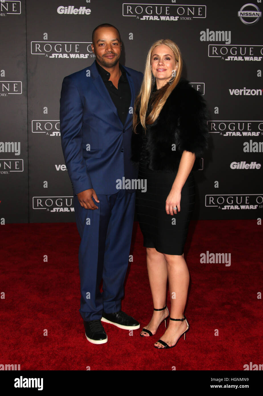 Donald Faison and CaCee Cobb attending the premiere of Walt Disney ...
