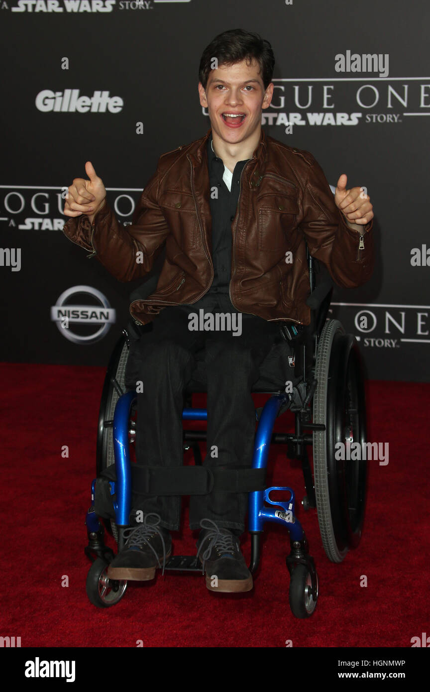 Micah Fowler attending the premiere of Walt Disney Pictures and ...