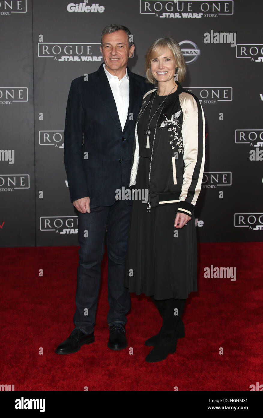 Bob Iger and Willow Bay attending the premiere of Walt Disney Pictures ...