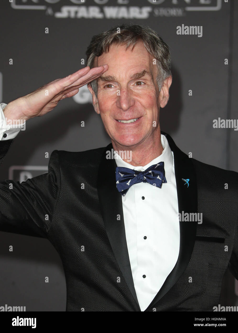 Bill Nye attending the premiere of Walt Disney Pictures and Lucasfilm's ...